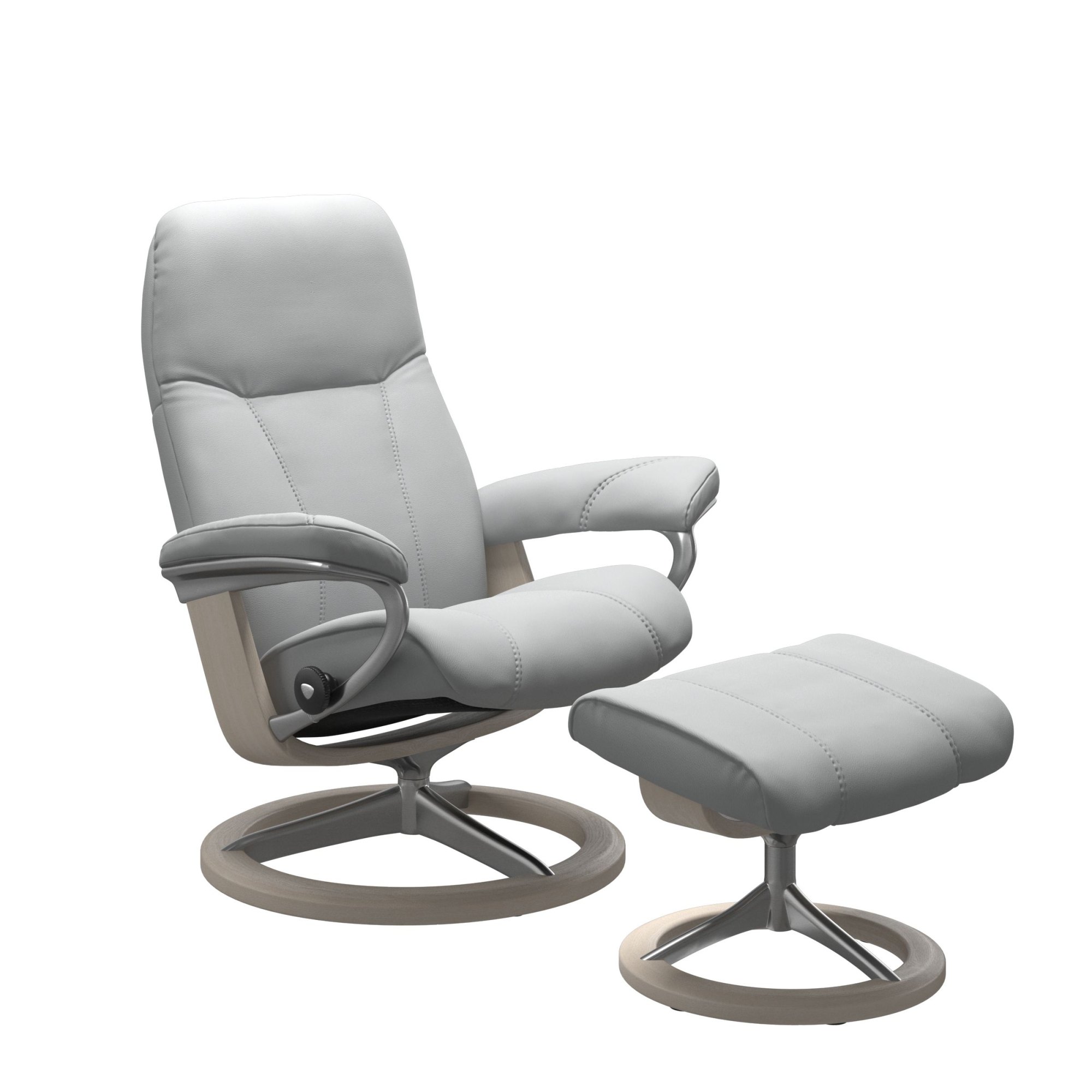 Stressless Consul Chair with footstool - Material Things