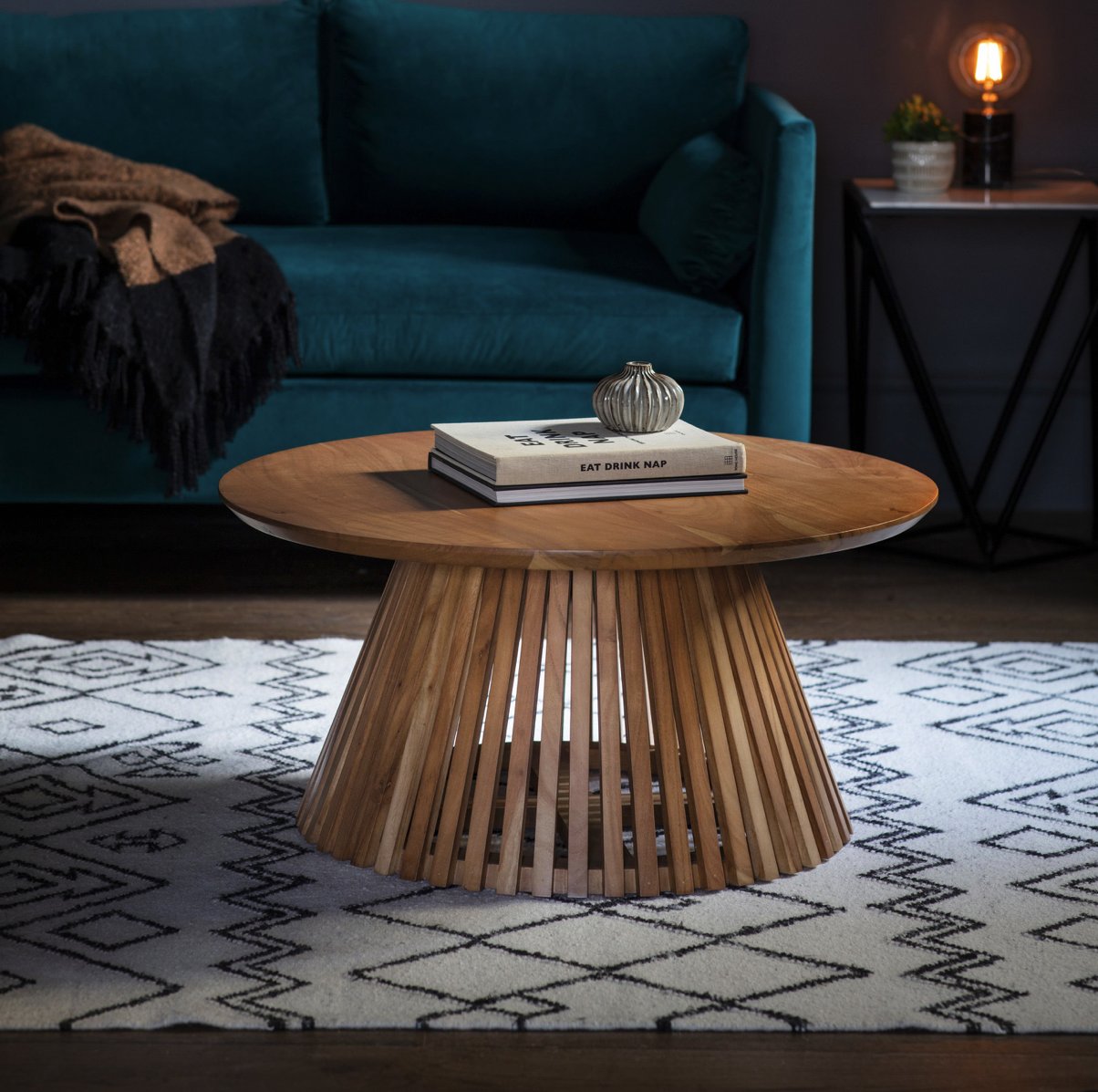 Brookland Slatted Coffee Table - Material Things